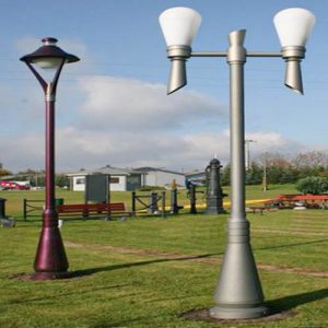 Modern Cast Aluminum Lamp post with Round Body wholesale