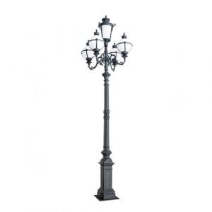 Antique Aluminum alloy Exterior Lamp Post Anti-corrosion commercial