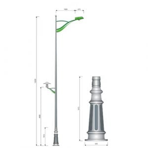 High Quality 10m Height Street Light, Modern Urban Lamp Post