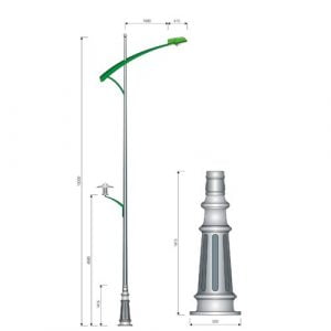 High Quality 10m Height Street Light, Modern Urban Lamp Post