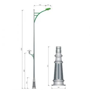 High Quality 10m Height Street Light, Modern Urban Lamp Post