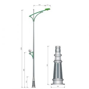 High Quality 10m Height Street Light, Modern Urban Lamp Post