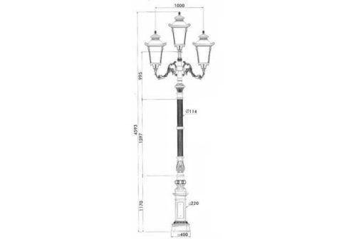 Lamp post height for each area - How tall are outdoor lighting poles?