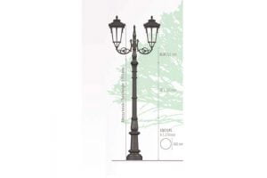 Lamp post height for each area - How tall are outdoor lighting poles?