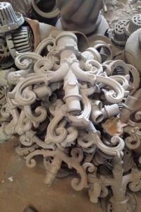 Lamp post component manufacturer: OEM cast iron & aluminum Casting