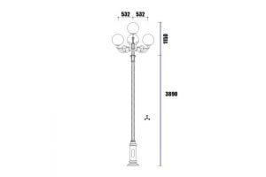 Lamp post height for each area - How tall are outdoor lighting poles?