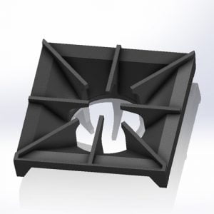 Cast iron pan support, gas hob wok stand OEM casting manufacturer